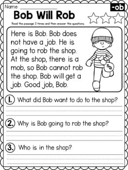 Short Vowel Reading Passages - Comprehension - PAPER & DIGITAL - My ...