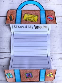 Back to School Suitcase Writing Craftivity - My Teaching Pal