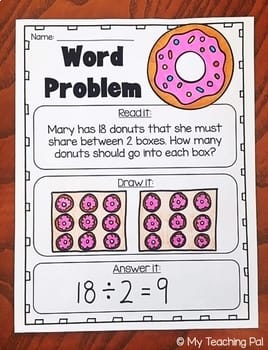 Division and Multiplication Word Problem Worksheets - My Teaching Pal
