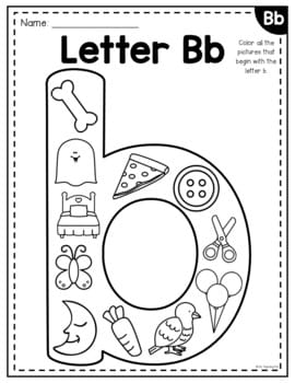 Beginning Sounds Worksheets - Alphabet Worksheets - My Teaching Pal