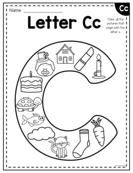 Beginning Sounds Worksheets - Alphabet Worksheets - My Teaching Pal