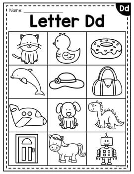 Color by Sound - Beginning Sound and Alphabet Worksheets - My Teaching Pal
