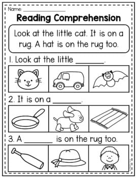 Comprehension Worksheets - Kindergarten Reading Comprehension - My ...