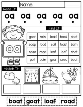 Phonics Worksheets - Consonants, Vowels, Digraphs, Diphthongs and more ...