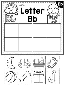 Sorting Sounds - Beginning Sound and Alphabet Worksheets - My Teaching Pal