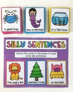 Silly Sentences - Writing Center - My Teaching Pal