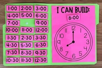 Time Builder File Folder Activity - My Teaching Pal