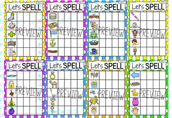 Spelling Literacy Center Activity - Let's Spell CVCC and CCVC words ...