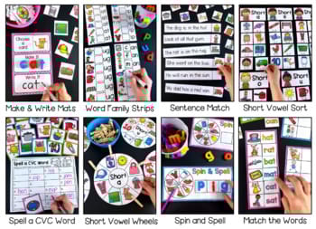 CVC Center Mega Bundle - Short Vowels - My Teaching Pal
