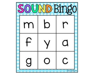 Beginning Sound Bingo - Literacy Center Activity - My Teaching Pal