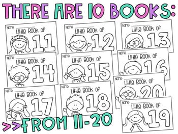 Little Books of Numbers 1-20 BUNDLE - My Teaching Pal