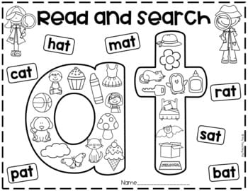 Phonics Read and Search Worksheet BUNDLE - CVC, Long Vowels, Digraphs ...