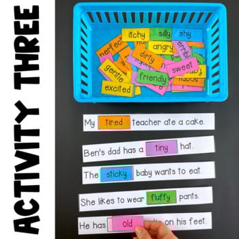 Adjective Centers - Parts of Speech - My Teaching Pal