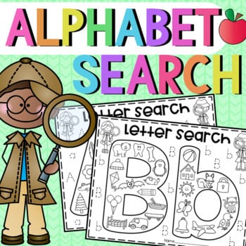 Alphabet Read and Search Worksheets – Beginning Sounds Worksheets - My ...
