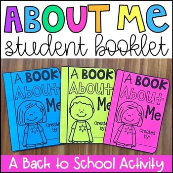 Back to School About Me Book - A Book About Me! - My Teaching Pal