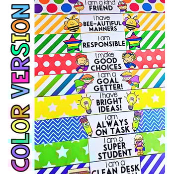 Brag Bracelets - Behavior Edition - My Teaching Pal