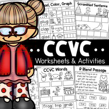CCVC Worksheets - Blends Worksheets - My Teaching Pal