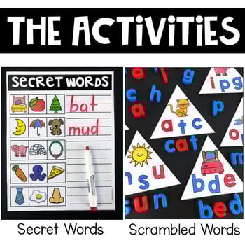 CVC Literacy Center Activities - BUNDLE - My Teaching Pal