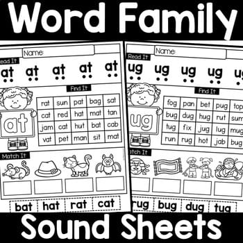 CVC Word Family Worksheets - My Teaching Pal