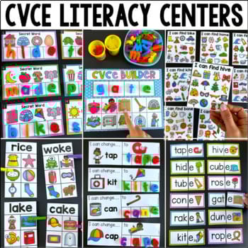 CVCe Centers - Bossy e, Magic e Literacy Centers - My Teaching Pal