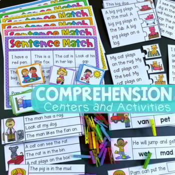 Comprehension Centers - Kindergarten Reading Comprehension - My ...