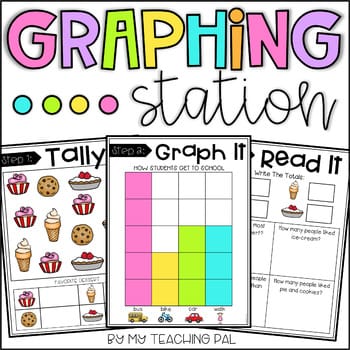 Data and Graphing Math Station - My Teaching Pal