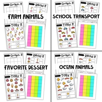 Data and Graphing Math Station - My Teaching Pal