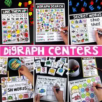 Digraph Centers Mega Pack - My Teaching Pal