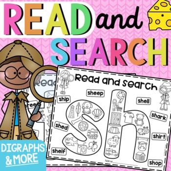 Digraph Read and Search Worksheets – Digraph Worksheets - My Teaching Pal