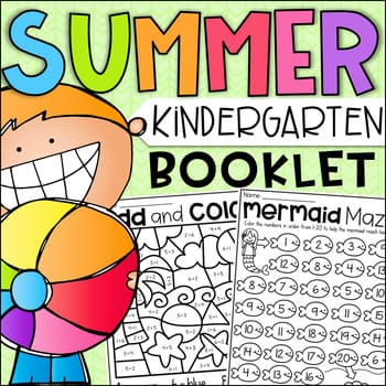 End of Year Kindergarten Booklet - Summer Themed Worksheets - My ...