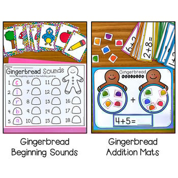 Gingerbread Activities for Kindergarten - Literacy and Math - My ...
