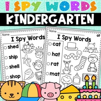I Spy Worksheets - Phonics Worksheets (CVC, Digraphs, CVCE) - My ...
