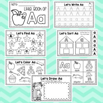 Little Alphabet Booklets - Half Page - Alphabet Activities - My ...