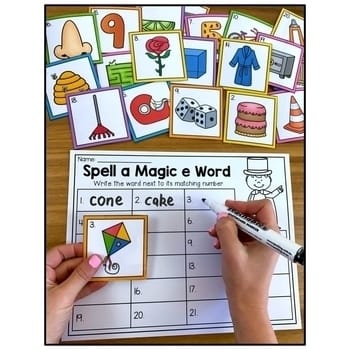 Magic E Worksheets and Centers - CVCE Activities - My Teaching Pal