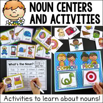 Noun Centers - Parts of Speech - My Teaching Pal