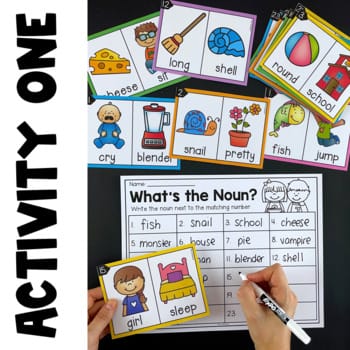 Noun Centers - Parts of Speech - My Teaching Pal