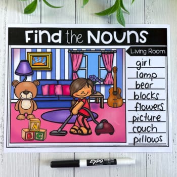 Nouns Activity - Nouns Center - My Teaching Pal