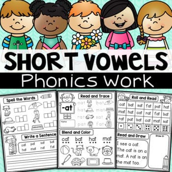 Phonics Work - Short Vowel CVC Worksheets - My Teaching Pal