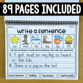 Phonics Writing Worksheets - Sentence Writing - My Teaching Pal