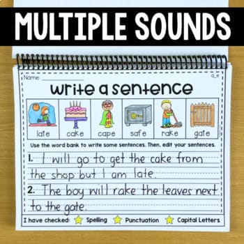 Phonics Writing Worksheets - Sentence Writing - My Teaching Pal
