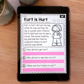 R-Controlled Vowels Reading Passages - Comprehension - PAPER & DIGITAL ...