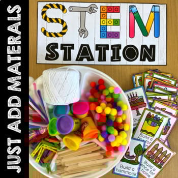 STEM STATION Challenge Cards - Build It Cards - My Teaching Pal