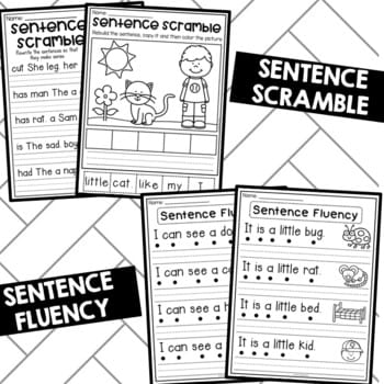 Sentence Work Worksheets BUNDLE - Fluency, Editing, Writing ...