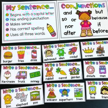 Write a Sentence Writing Station - Paper and Digital Version - My ...