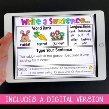 Write a Sentence Writing Station - Paper and Digital Version - My ...