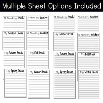 Back to School Suitcase Writing Craftivity - My Teaching Pal