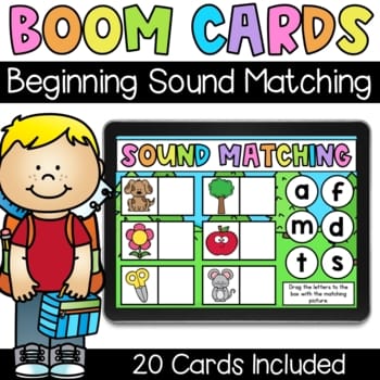 Beginning Sound Matching - Digital Task Cards - Boom Cards - My ...