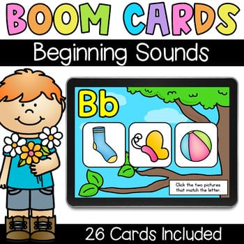Beginning Sounds - Digital Task Cards - Boom Cards - My Teaching Pal