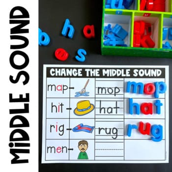 CVC Change a Sound - Literacy Center - My Teaching Pal