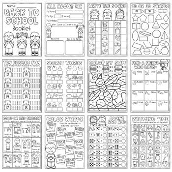 First Grade Back to School Booklet - My Teaching Pal